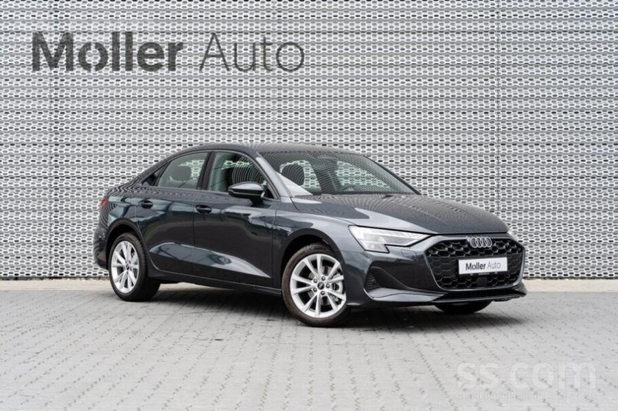 Grey Audi A3 2026 in Riga, with an engine capacity of 1.50 L and mileage of 38 thousand km for 32900 €, photo 3 on AUTOMOTO.COM.LV