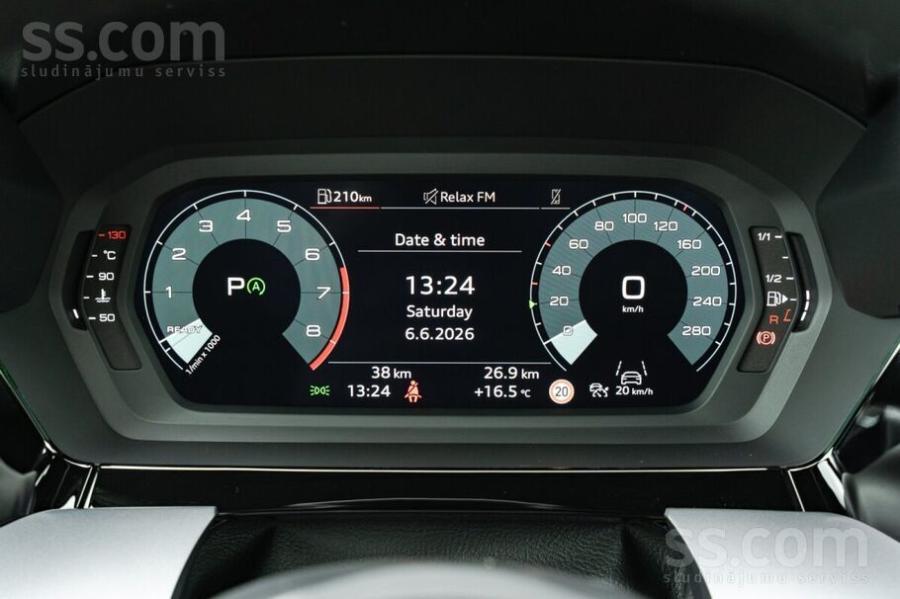 Grey Audi A3 2026 in Riga, with an engine capacity of 1.50 L and mileage of 38 thousand km for 32900 €, photo 13 on AUTOMOTO.COM.LV