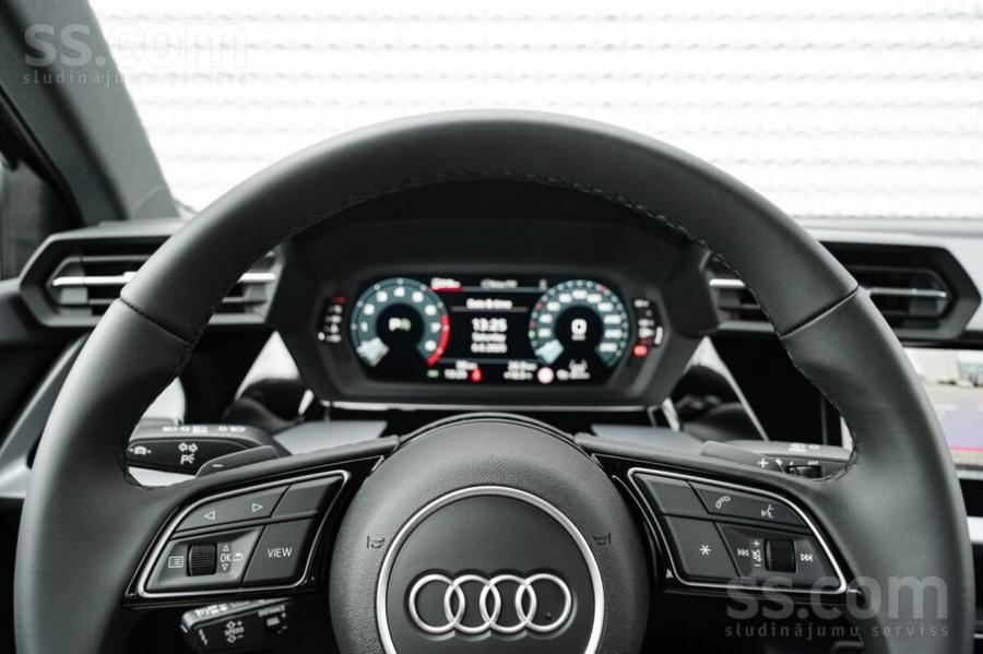 Grey Audi A3 2026 in Riga, with an engine capacity of 1.50 L and mileage of 38 thousand km for 32900 €, photo 14 on AUTOMOTO.COM.LV