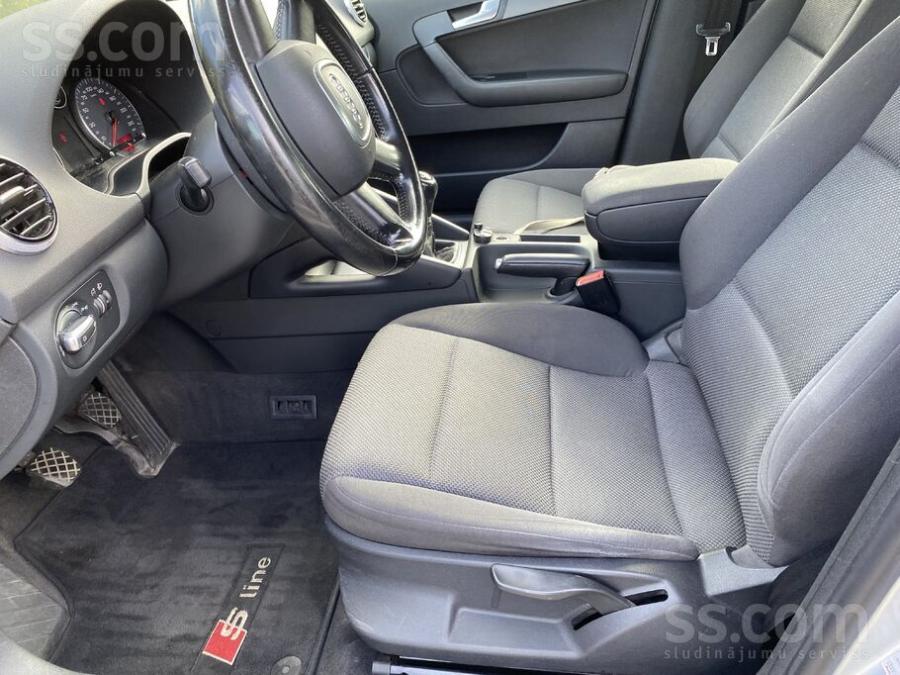 Pelēks Audi A3 2010 Rīga, ar dzinēja tilpumu 1.60 L un nobraukumu 203 tūkst. km par 5200 €, foto 11 vietnē AUTOMOTO.COM.LV