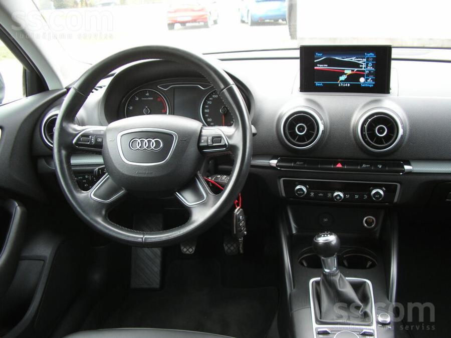 Grey Audi A3 2016 in Riga, with an engine capacity of 1.60 L and mileage of 0 thousand km for 10650 €, photo 15 on AUTOMOTO.COM.LV