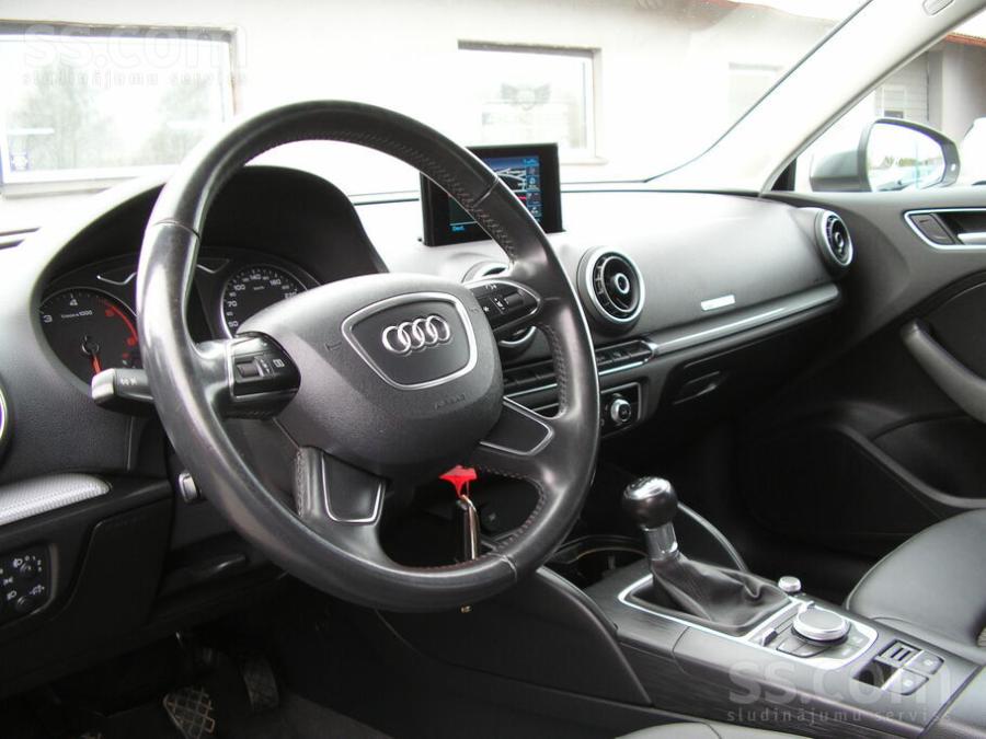 Grey Audi A3 2016 in Riga, with an engine capacity of 1.60 L and mileage of 0 thousand km for 10650 €, photo 18 on AUTOMOTO.COM.LV