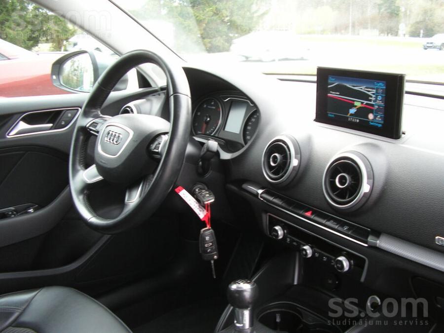 Grey Audi A3 2016 in Riga, with an engine capacity of 1.60 L and mileage of 0 thousand km for 10650 €, photo 25 on AUTOMOTO.COM.LV