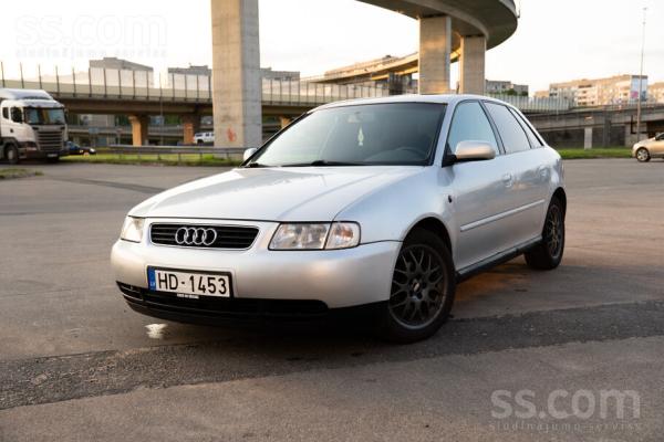 Audi A3 1999 Rīga, ar dzinēja tilpumu 1.60 L un nobraukumu 379 tūkst. km par 1100 €, foto 1 vietnē AUTOMOTO.COM.LV