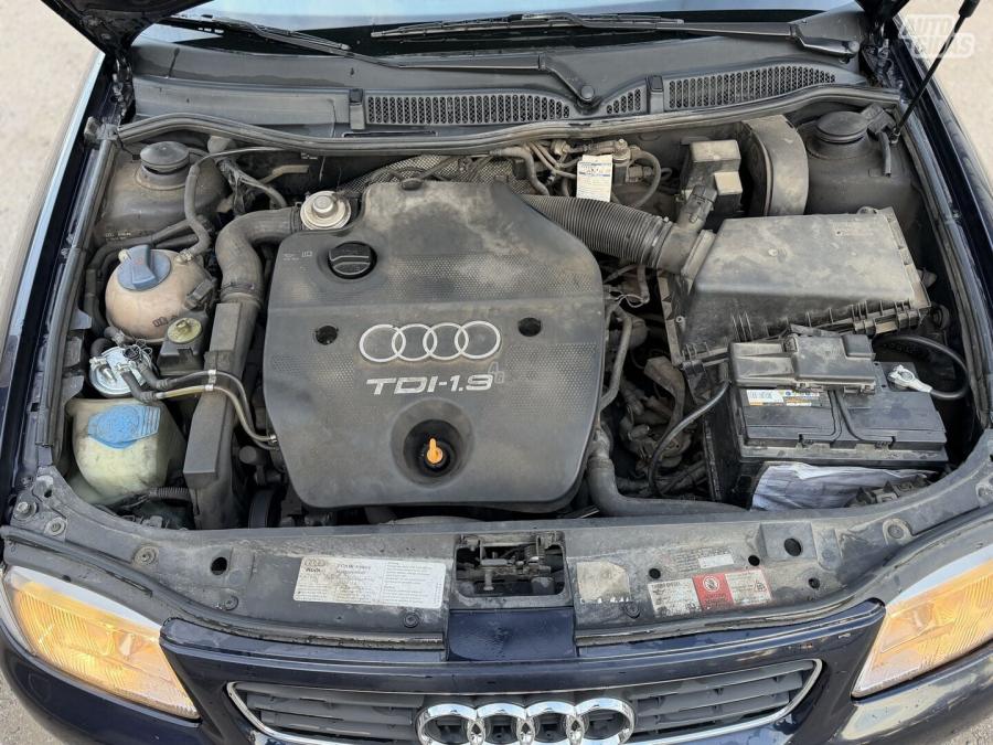 Audi A3 1999 in Utena, with an engine capacity of 1.90 L and mileage of 323 thousand km for 1350 €, photo 16 on AUTOMOTO.COM.LV