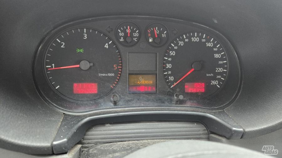 Audi A3 2000 in Prienai, with an engine capacity of 1.90 L and mileage of 258 thousand km for 900 €, photo 13 on AUTOMOTO.COM.LV