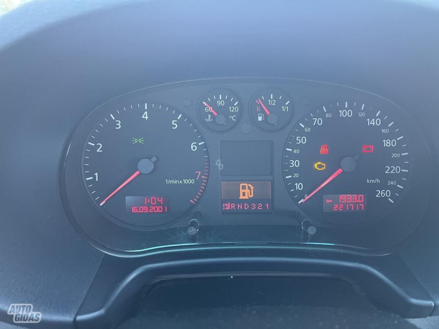 Ауди А3 2002 в Паневежис, объемом двигателя 1.80 л и пробегом 221 тыс. км за 1100 €, фото 12 на AUTOMOTO.COM.LV