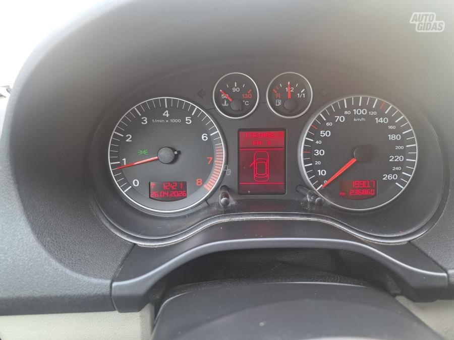 Audi A3 2003 Šakiai, ar dzinēja tilpumu 2.00 L un nobraukumu 237 tūkst. km par 750 €, foto 15 vietnē AUTOMOTO.COM.LV