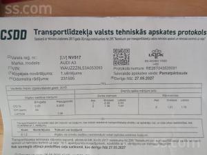 Audi A3 2003 in Rezekne, with an engine capacity of 1.60 L and mileage of 232 thousand km for 1750 €, photo 7 on AUTOMOTO.COM.LV