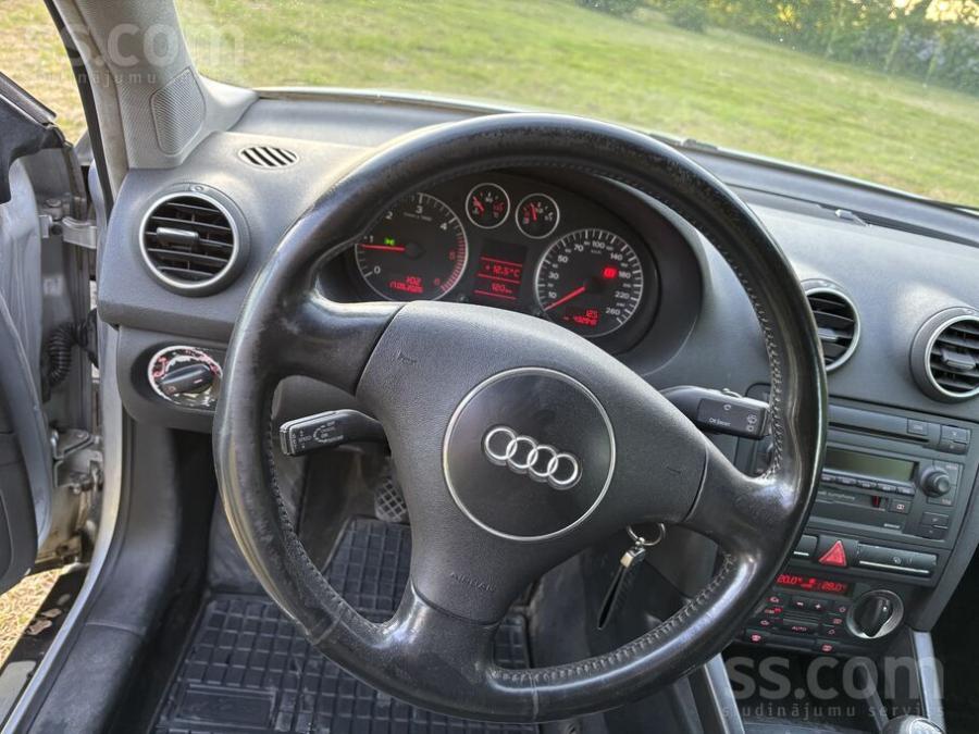 Audi A3 2003 in Liepaja, with an engine capacity of 2.00 L and mileage of 0 thousand km for 1590 €, photo 7 on AUTOMOTO.COM.LV