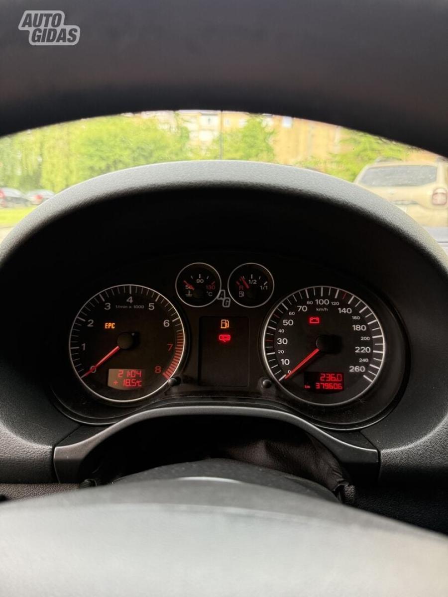 Audi A3 2003 in Vilnius, with an engine capacity of 1.60 L and mileage of 380 thousand km for 800 €, photo 10 on AUTOMOTO.COM.LV