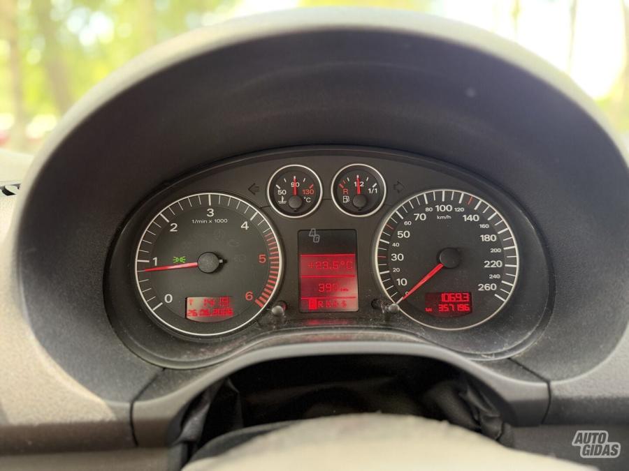 Audi A3 2003 Panevēža, ar dzinēja tilpumu 2.00 L un nobraukumu 350 tūkst. km par 950 €, foto 9 vietnē AUTOMOTO.COM.LV