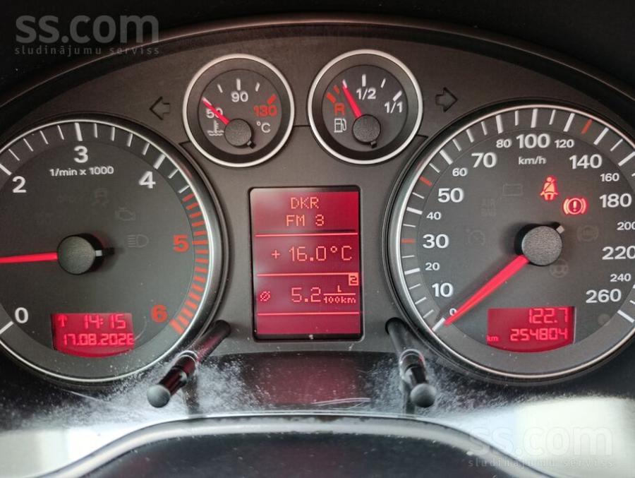 Ауди А3 2004 в Резекне, объемом двигателя 2.00 л и пробегом 255 тыс. км за 3400 €, фото 19 на AUTOMOTO.COM.LV