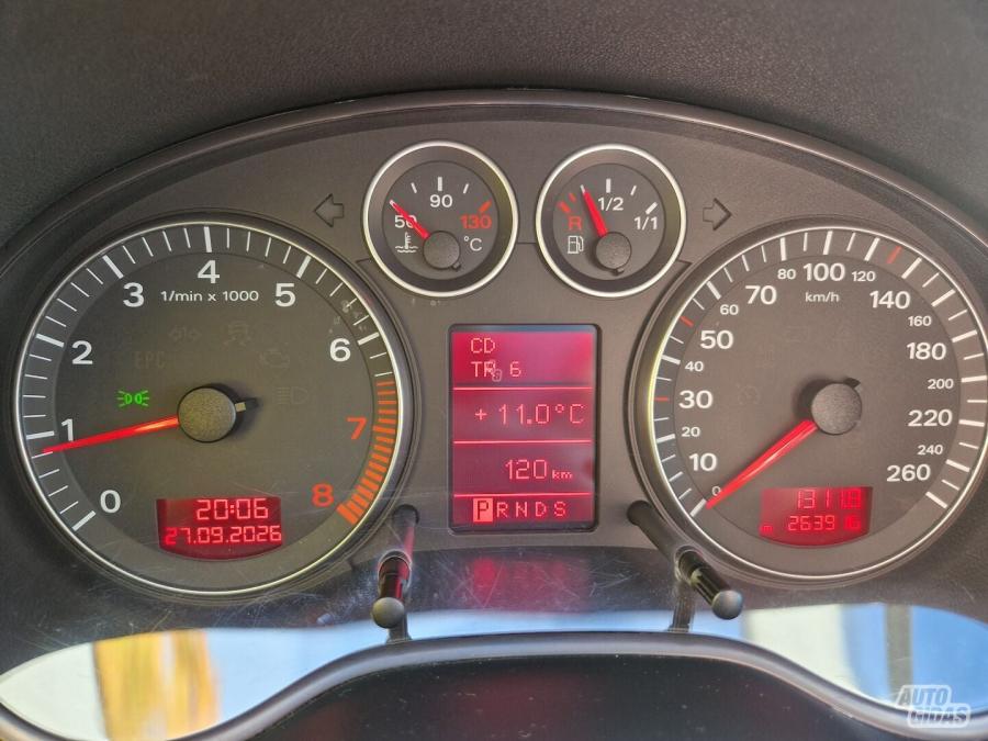 Audi A3 2004 Viļņa, ar dzinēja tilpumu 2.00 L un nobraukumu 264 tūkst. km par 2850 €, foto 15 vietnē AUTOMOTO.COM.LV