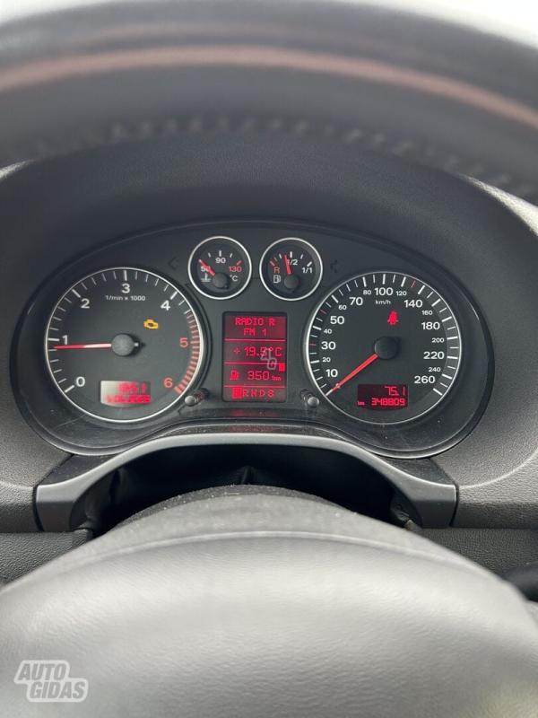 Audi A3 2005 Šauļi, ar dzinēja tilpumu 2.00 L un nobraukumu 349 tūkst. km par 2300 €, foto 8 vietnē AUTOMOTO.COM.LV