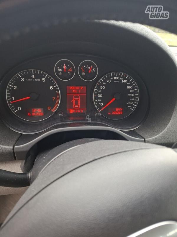Audi A3 2005 Viļņa, ar dzinēja tilpumu 2.00 L un nobraukumu 232 tūkst. km par 3200 €, foto 7 vietnē AUTOMOTO.COM.LV