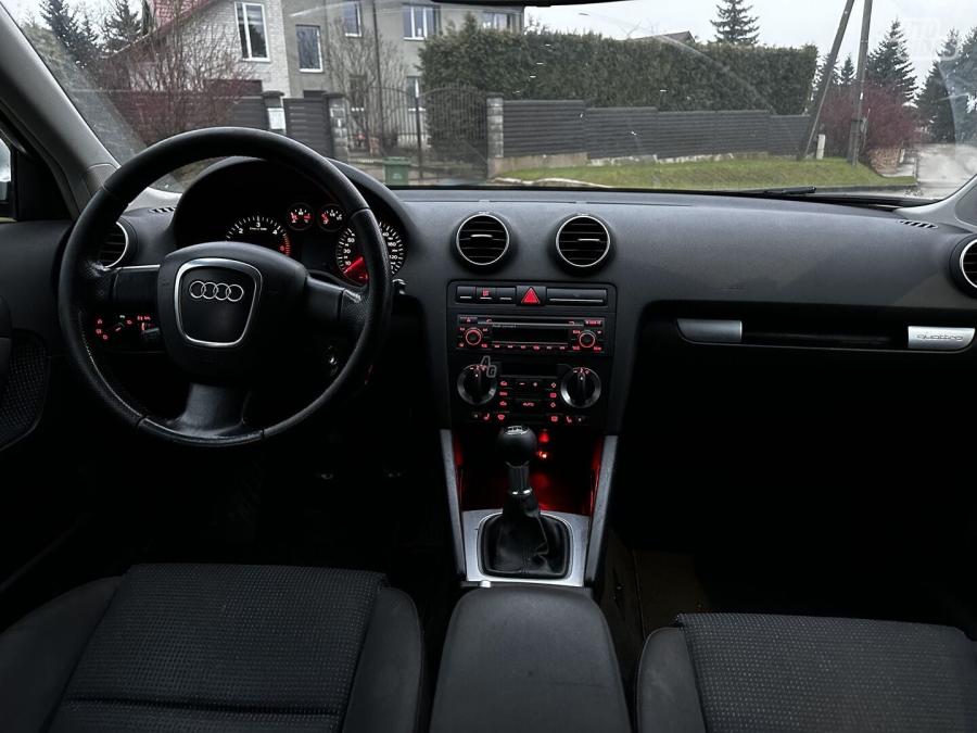 Audi A3 2006 in Vilnius, with an engine capacity of 2.00 L and mileage of 330 thousand km for 2400 €, photo 9 on AUTOMOTO.COM.LV