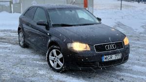 Audi A3 2006 Viļņa, ar dzinēja tilpumu 1.60 L un nobraukumu 220 tūkst. km par 1050 €, foto  vietnē AUTOMOTO.COM.LV