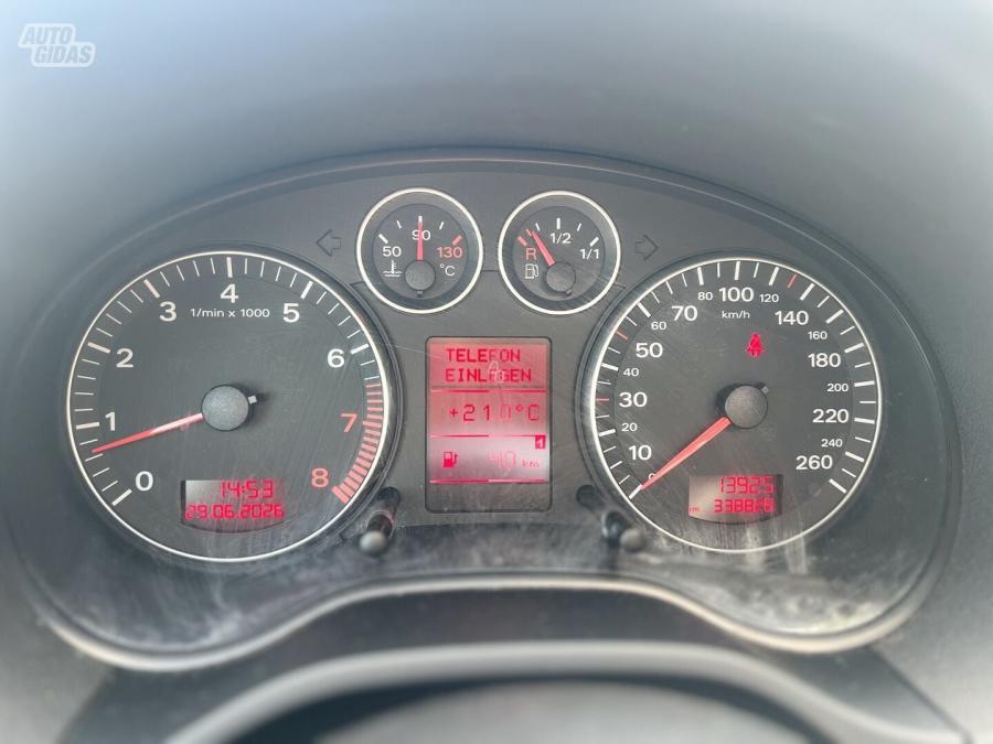 Audi A3 2006 in Vilnius, with an engine capacity of 2.00 L and mileage of 308 thousand km for 2850 €, photo 18 on AUTOMOTO.COM.LV