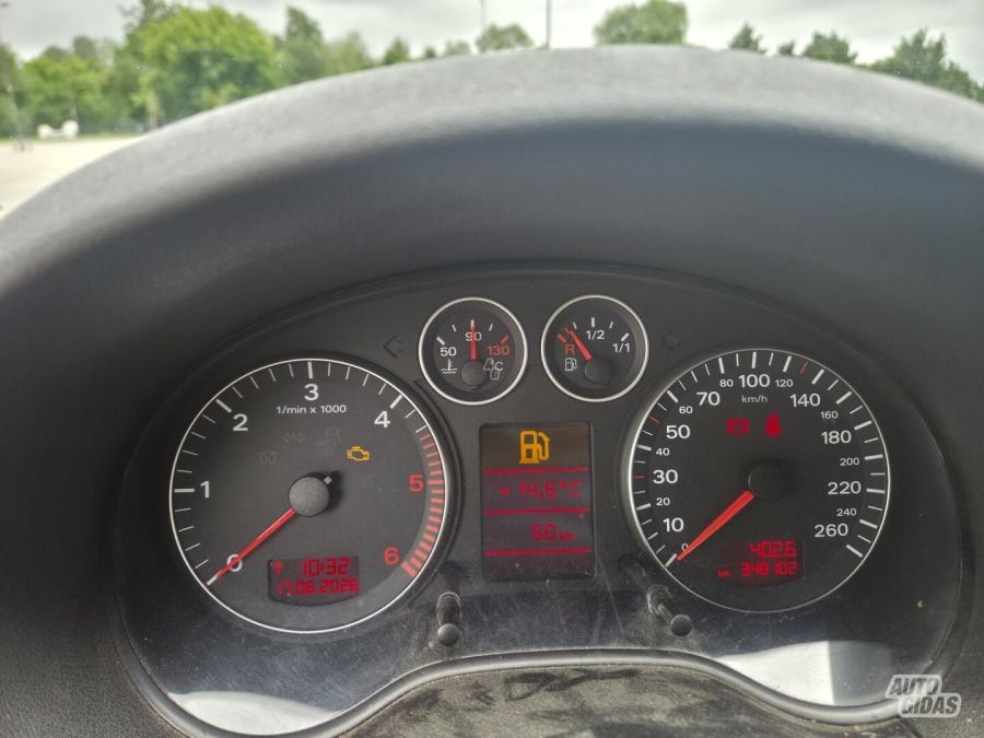 Audi A3 2006 Panevēža, ar dzinēja tilpumu 2.00 L un nobraukumu 348 tūkst. km par 500 €, foto 9 vietnē AUTOMOTO.COM.LV