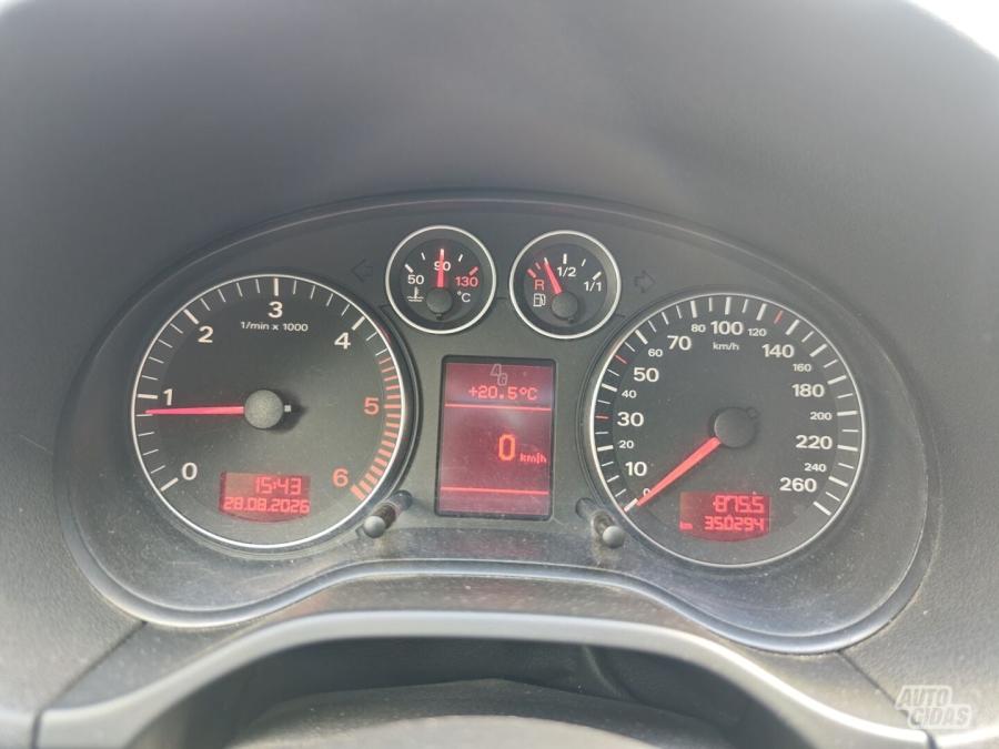 Audi A3 2006 Viļņa, ar dzinēja tilpumu 1.90 L un nobraukumu 350 tūkst. km par 1400 €, foto 11 vietnē AUTOMOTO.COM.LV