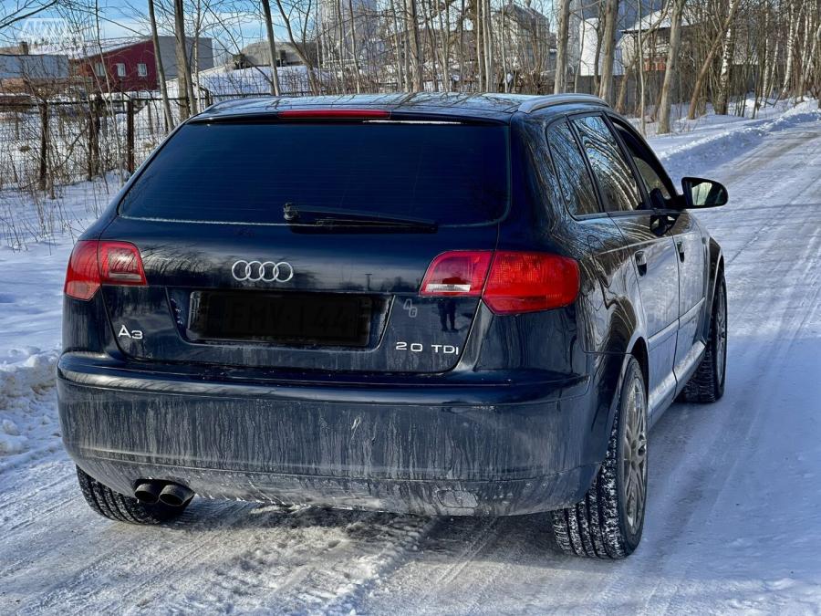 Audi A3 2007 in Vilnius, with an engine capacity of 2.00 L and mileage of 330 thousand km for 1700 €, photo 6 on AUTOMOTO.COM.LV