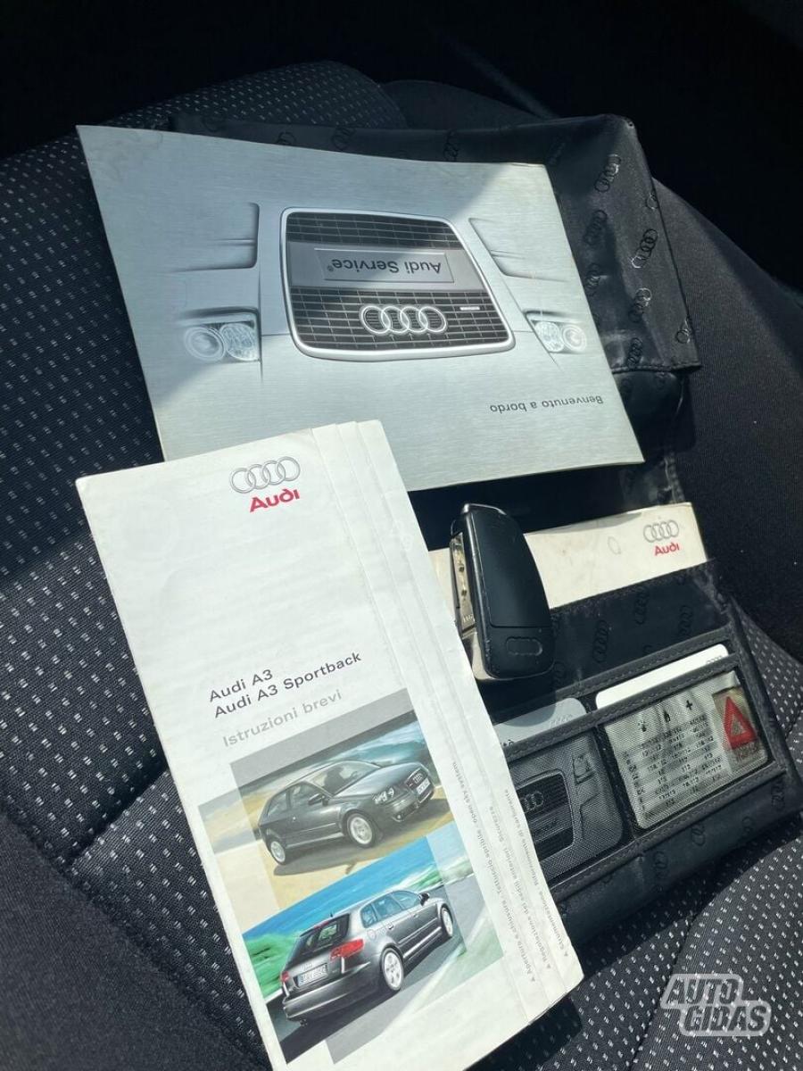 Audi A3 2007 in Kaunas, with an engine capacity of 2.00 L and mileage of 298 thousand km for 2350 €, photo 8 on AUTOMOTO.COM.LV