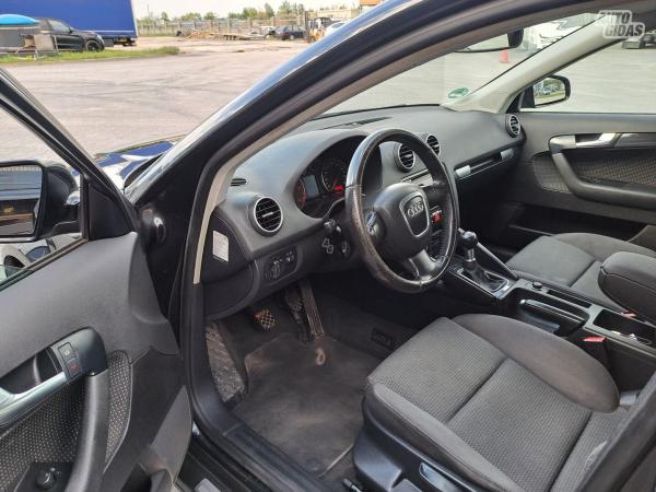 Audi A3 2007 in Alytus, with an engine capacity of 2.00 L and mileage of 286 thousand km for 2650 €, photo 9 on AUTOMOTO.COM.LV
