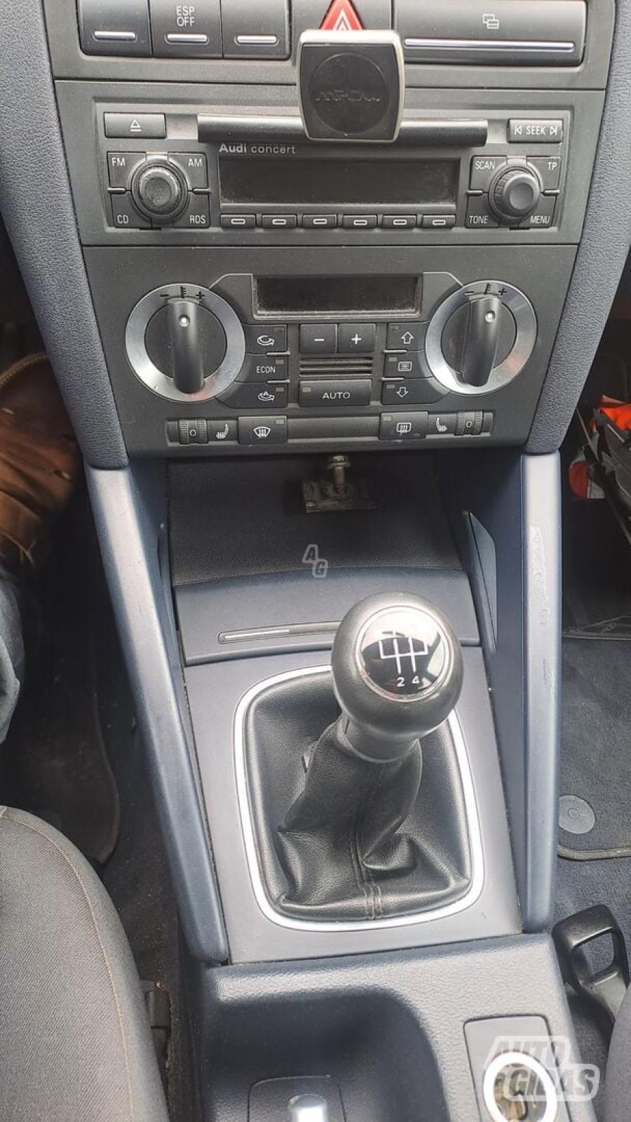 Audi A3 2007 in Vilnius, with an engine capacity of 1.90 L and mileage of 302 thousand km for 3450 €, photo 13 on AUTOMOTO.COM.LV