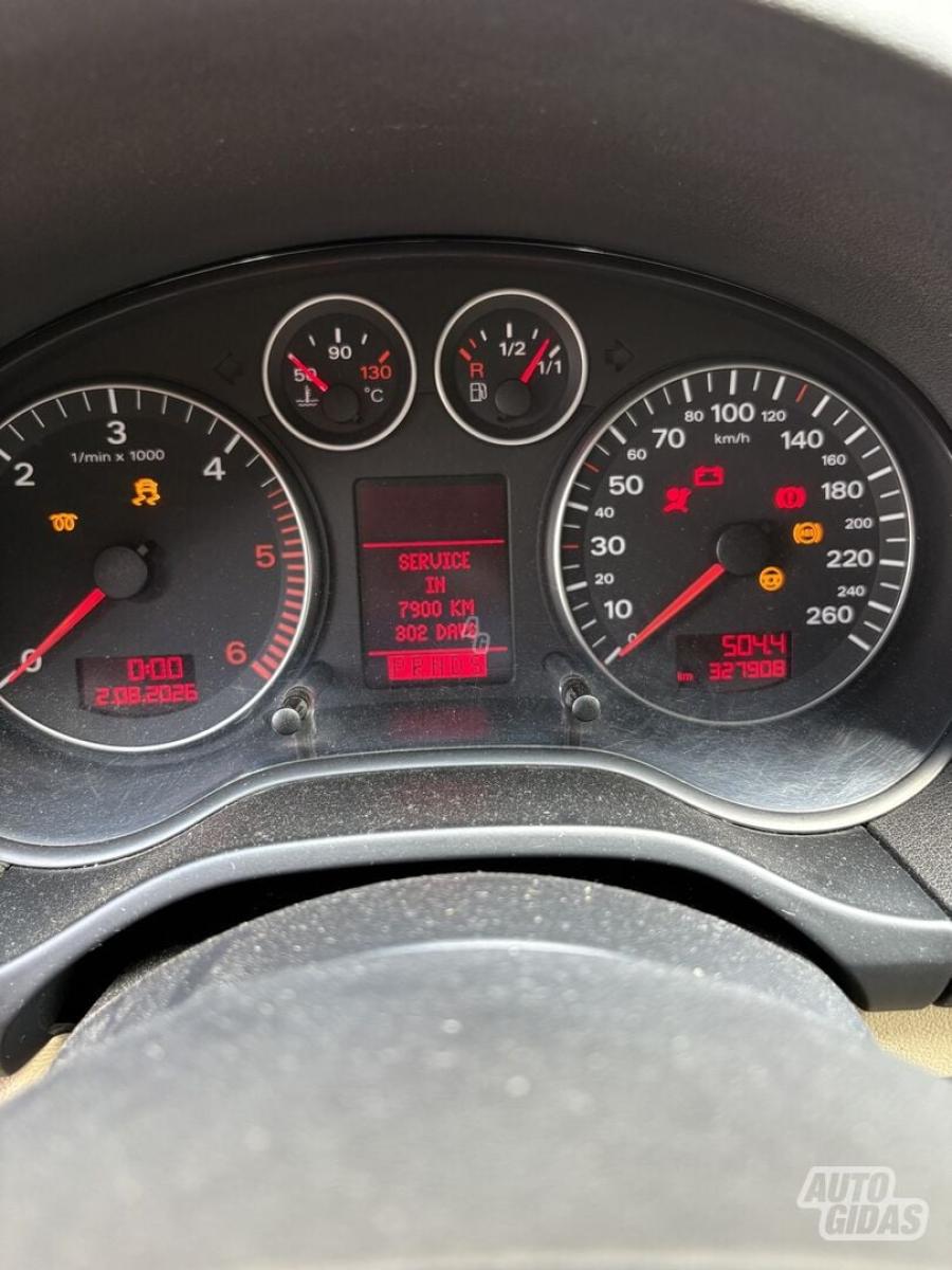 Audi A3 2007 in Vilnius, with an engine capacity of 2.00 L and mileage of 328 thousand km for 1000 €, photo 12 on AUTOMOTO.COM.LV