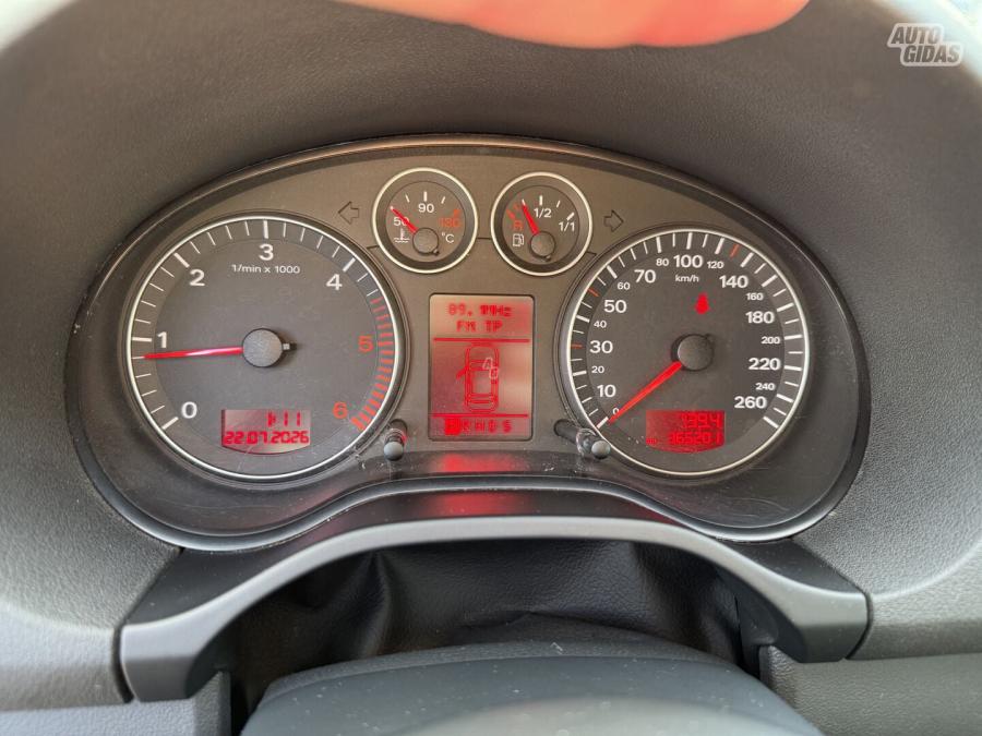 Audi A3 2007 in Klaipeda, with an engine capacity of 2.00 L and mileage of 353 thousand km for 3700 €, photo 8 on AUTOMOTO.COM.LV