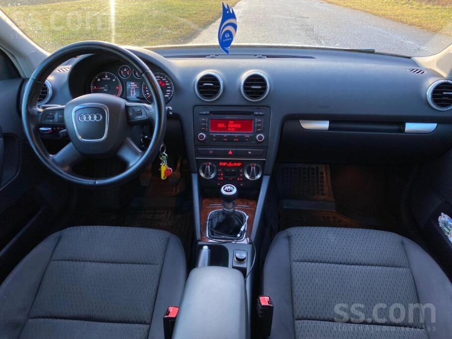 Audi A3 2008 in Riga, with an engine capacity of 1.90 L and mileage of 212 thousand km for 4350 €, photo 6 on AUTOMOTO.COM.LV