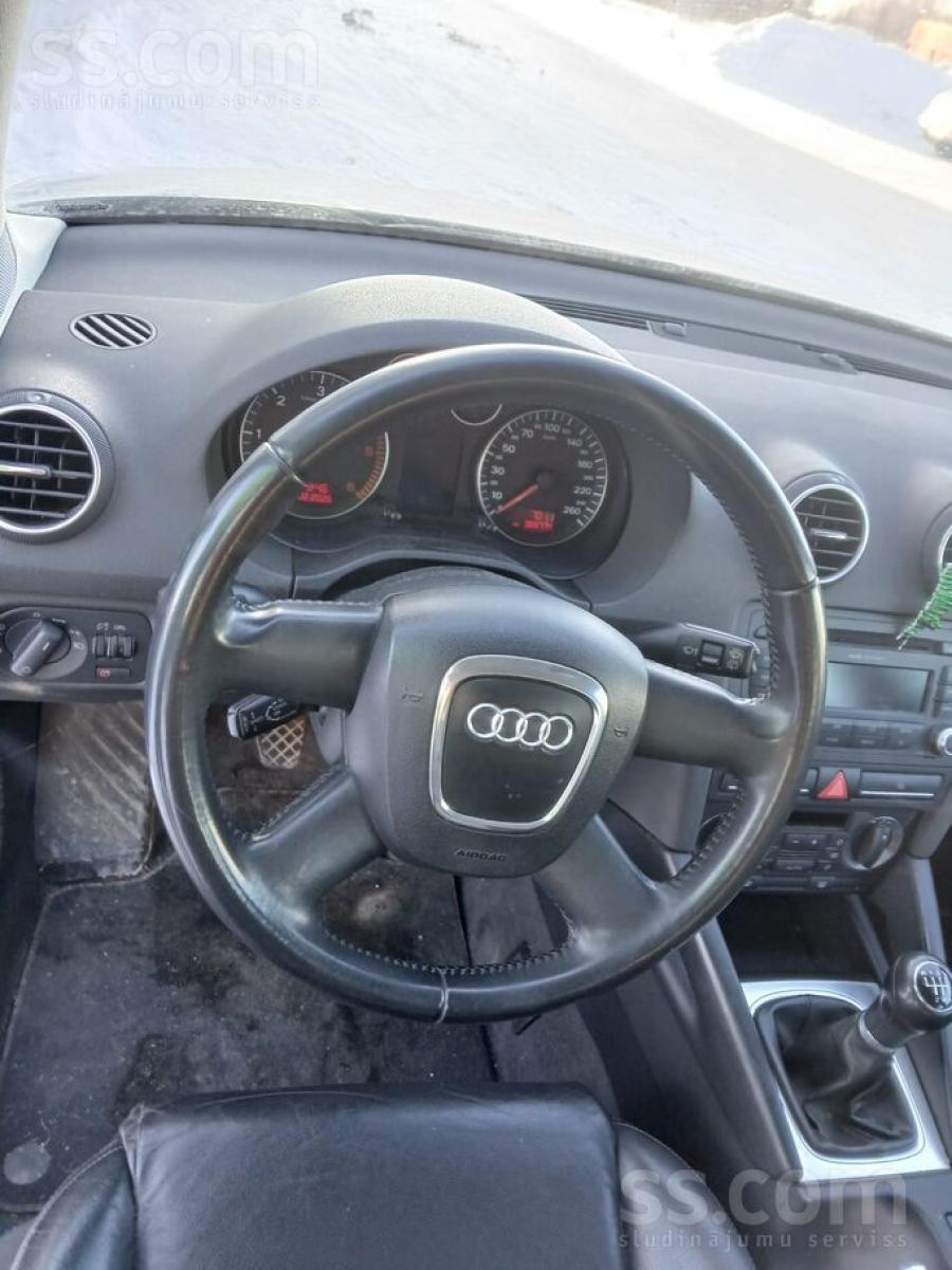 Audi A3 2008 Alūksne, ar dzinēja tilpumu 2.00 L un nobraukumu 369 tūkst. km par 2500 €, foto 6 vietnē AUTOMOTO.COM.LV