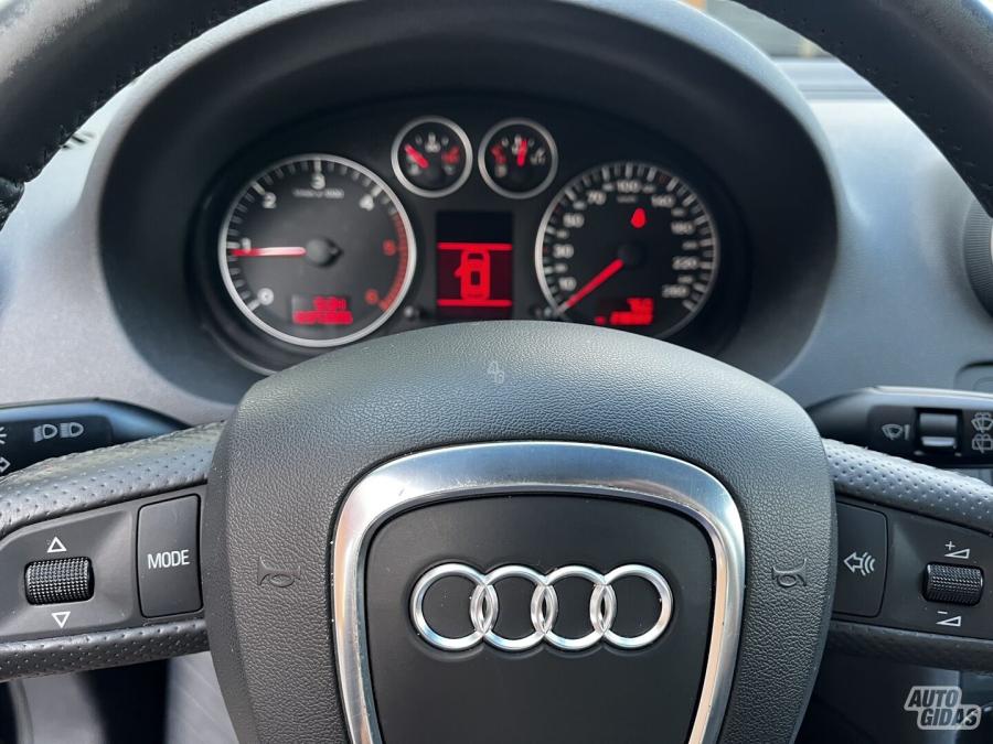 Audi A3 2008 in Vilnius, with an engine capacity of 2.00 L and mileage of 238 thousand km for 3800 €, photo 9 on AUTOMOTO.COM.LV