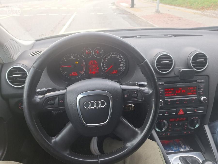 Audi A3 2008 in Klaipeda, with an engine capacity of 2.00 L and mileage of 0 thousand km for 1999 €, photo 15 on AUTOMOTO.COM.LV