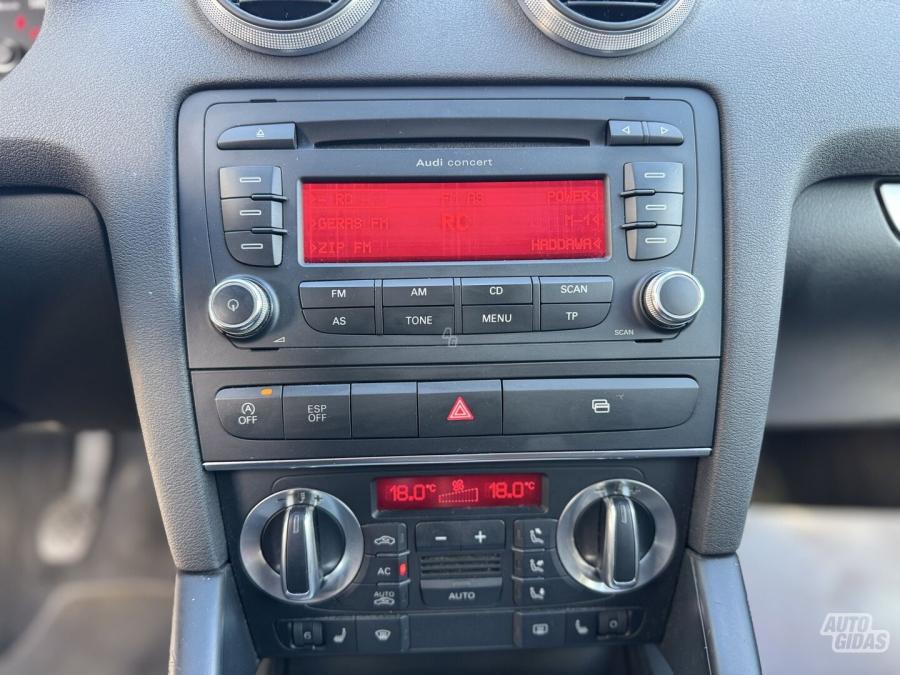 Audi A3 2009 in Vilnius, with an engine capacity of 1.40 L and mileage of 400 thousand km for 2950 €, photo 15 on AUTOMOTO.COM.LV