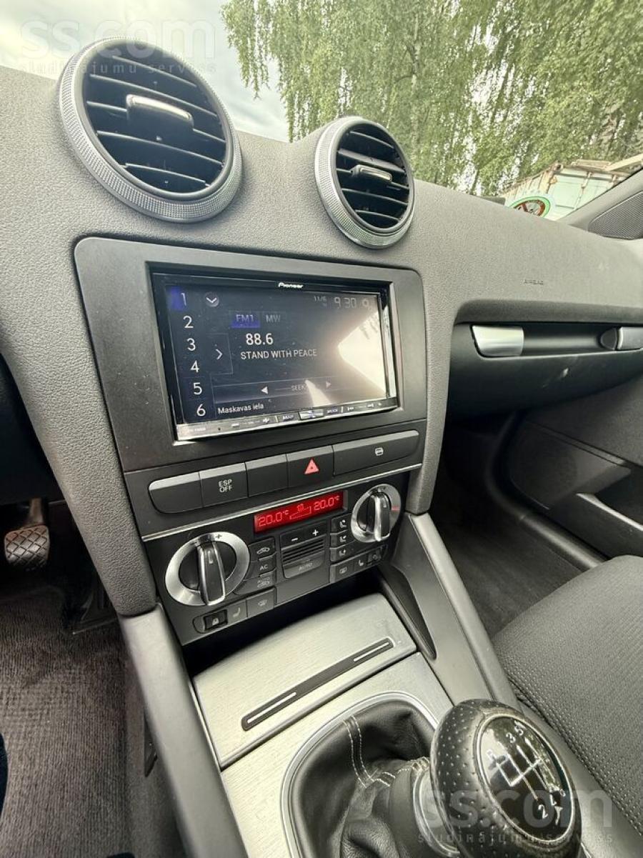 Audi A3 2009 in Riga, with an engine capacity of 2.00 L and mileage of 0 thousand km for 4990 €, photo 21 on AUTOMOTO.COM.LV