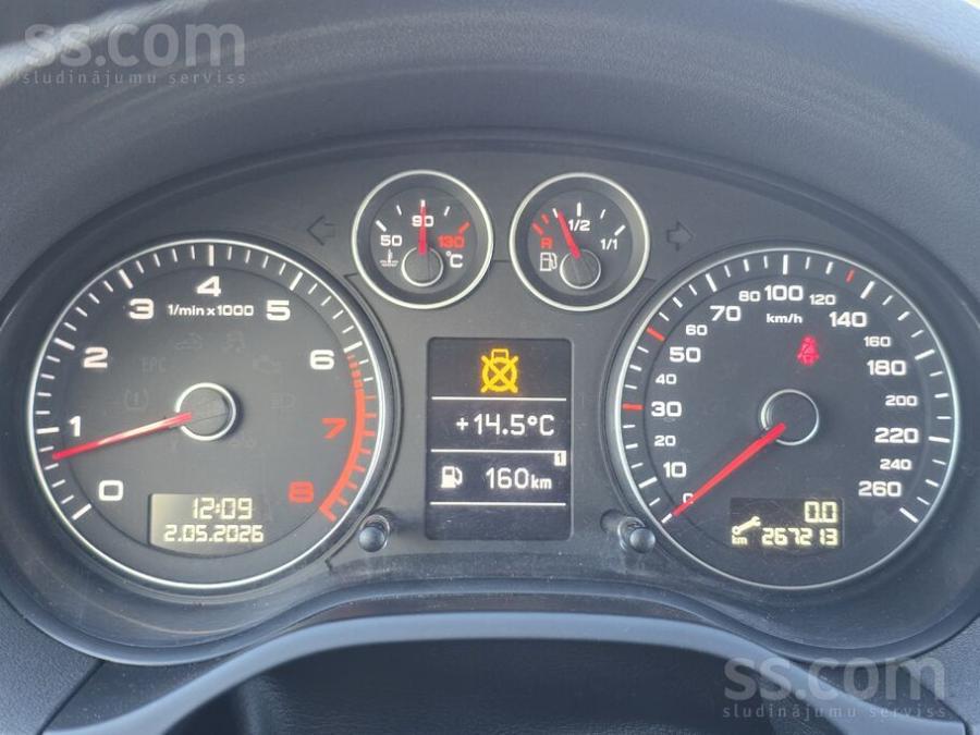 Audi A3 2009 in Riga, with an engine capacity of 1.40 L and mileage of 267 thousand km for 2890 €, photo 18 on AUTOMOTO.COM.LV