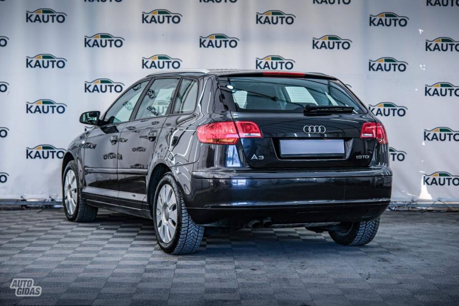 Audi A3 2009 in Kaunas, with an engine capacity of 1.90 L and mileage of 263 thousand km for 4790 €, photo 5 on AUTOMOTO.COM.LV