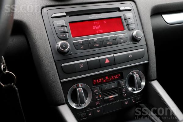Audi A3 2009 in Tukums, with an engine capacity of 1.80 L and mileage of 212 thousand km for 4450 €, photo 6 on AUTOMOTO.COM.LV