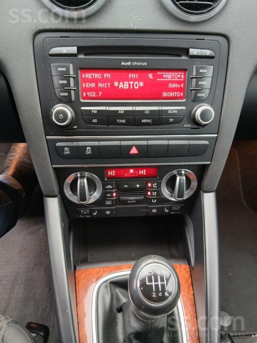 Audi A3 2011 in Riga, with an engine capacity of 2.00 L and mileage of 251 thousand km for 6300 €, photo 21 on AUTOMOTO.COM.LV