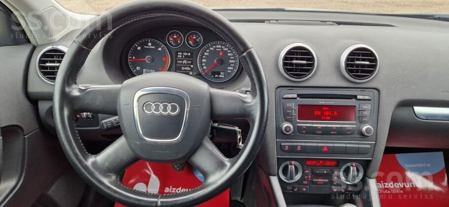 Audi A3 2012 in Daugavpils, with an engine capacity of 1.60 L and mileage of 242 thousand km for 5950 €, photo 10 on AUTOMOTO.COM.LV