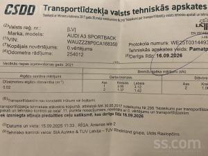 Audi A3 2012 Rīga, ar dzinēja tilpumu 1.60 L un nobraukumu 256 tūkst. km par 5900 €, foto 17 vietnē AUTOMOTO.COM.LV