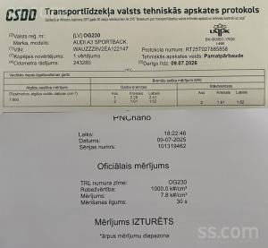 Audi A3 2014 Rīga, ar dzinēja tilpumu 1.60 L un nobraukumu 243 tūkst. km par 8180 €, foto 33 vietnē AUTOMOTO.COM.LV