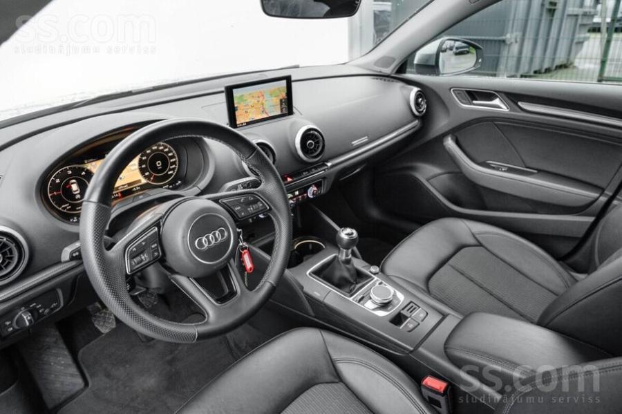Audi A3 2018 in Riga, with an engine capacity of 2.00 L and mileage of 178 thousand km for 13450 €, photo 19 on AUTOMOTO.COM.LV