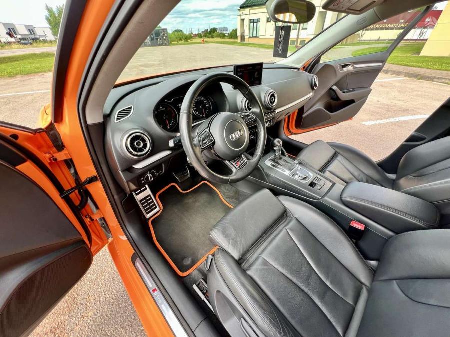 Orange Audi A3 2014 in Kaunas, with an engine capacity of 1.97 L and mileage of 271 thousand km for 9500 €, photo 16 on AUTOMOTO.COM.LV
