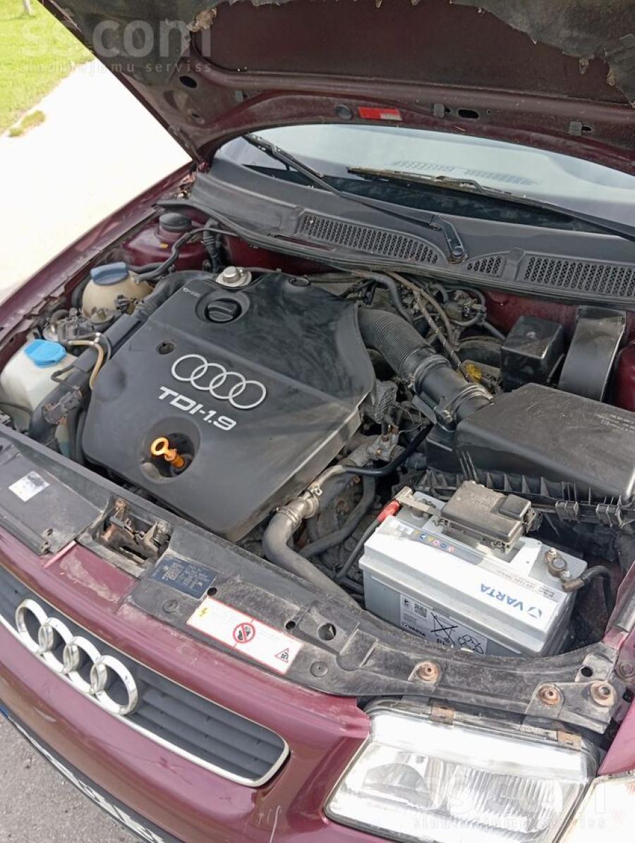 Red Audi A3 1996 in Riga, with an engine capacity of 1.90 L and mileage of 450 thousand km for 600 €, photo 6 on AUTOMOTO.COM.LV