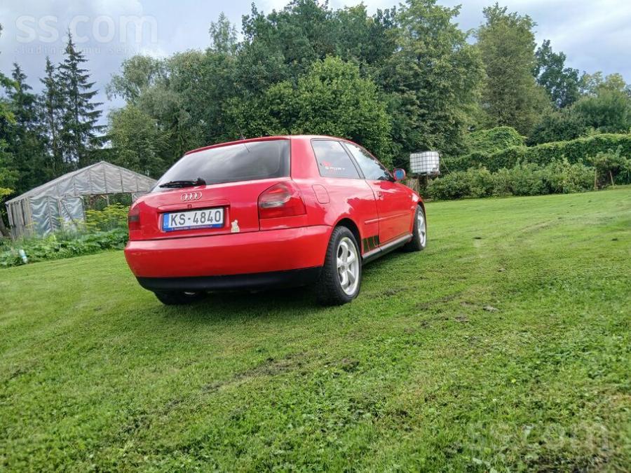 Red Audi A3 1999 in Tukums, with an engine capacity of 1.90 L and mileage of 340 thousand km for 1500 €, photo 2 on AUTOMOTO.COM.LV