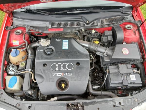 Red Audi A3 1999 in Tukums, with an engine capacity of 1.90 L and mileage of 340 thousand km for 1500 €, photo 6 on AUTOMOTO.COM.LV