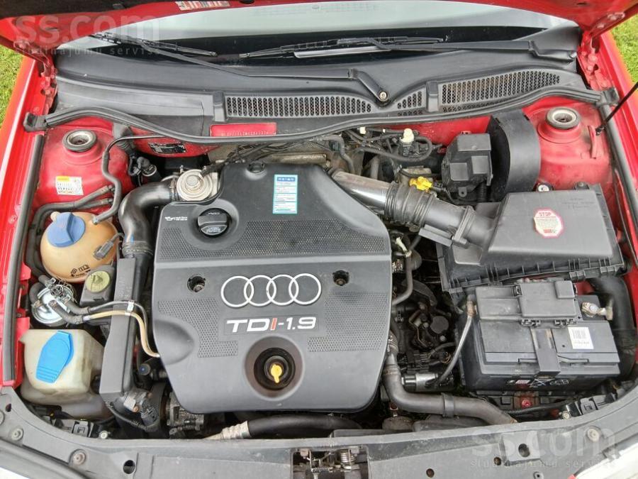 Red Audi A3 1999 in Tukums, with an engine capacity of 1.90 L and mileage of 340 thousand km for 1500 €, photo 6 on AUTOMOTO.COM.LV